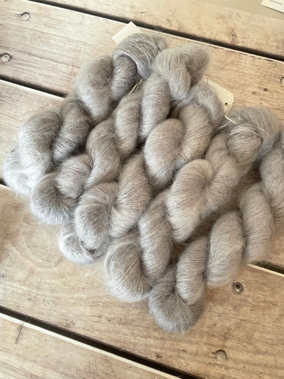 May colour of the Month - Dyed to order - Silver Cloud – Green Tea Yarns