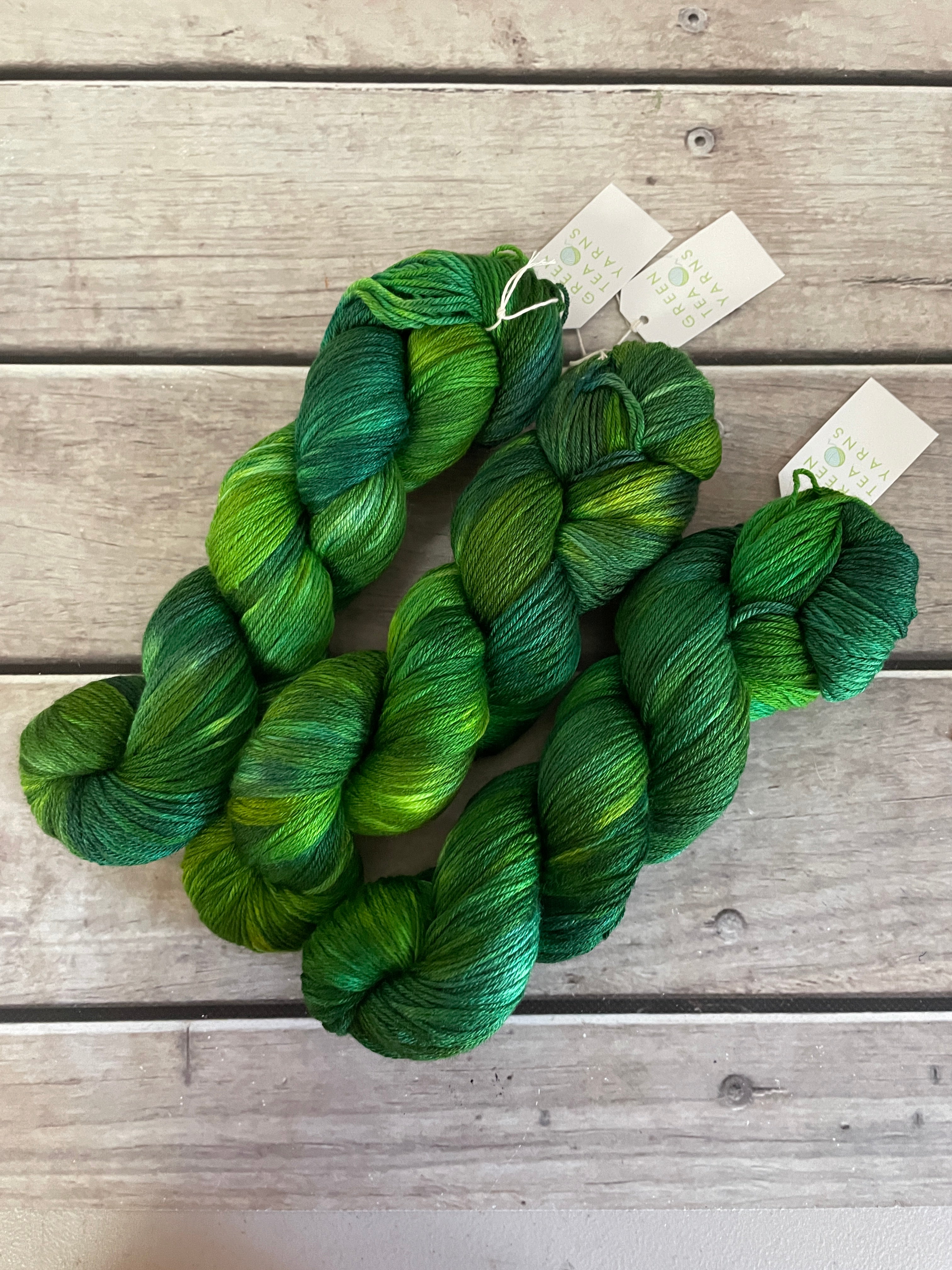 Green Tea Yarns - home to some beautiful hand dyed one of a kind yarns